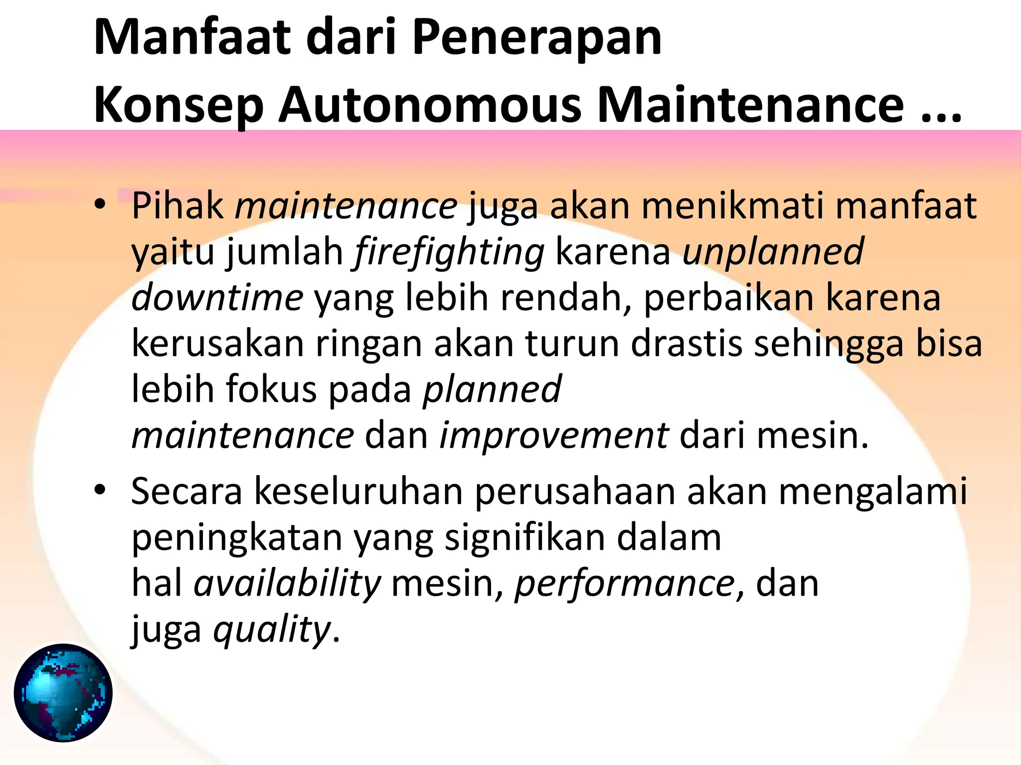 Autonomous Maintenance _Training "TOTAL PRODUCTIVE MAINTENANCE (TPM ...