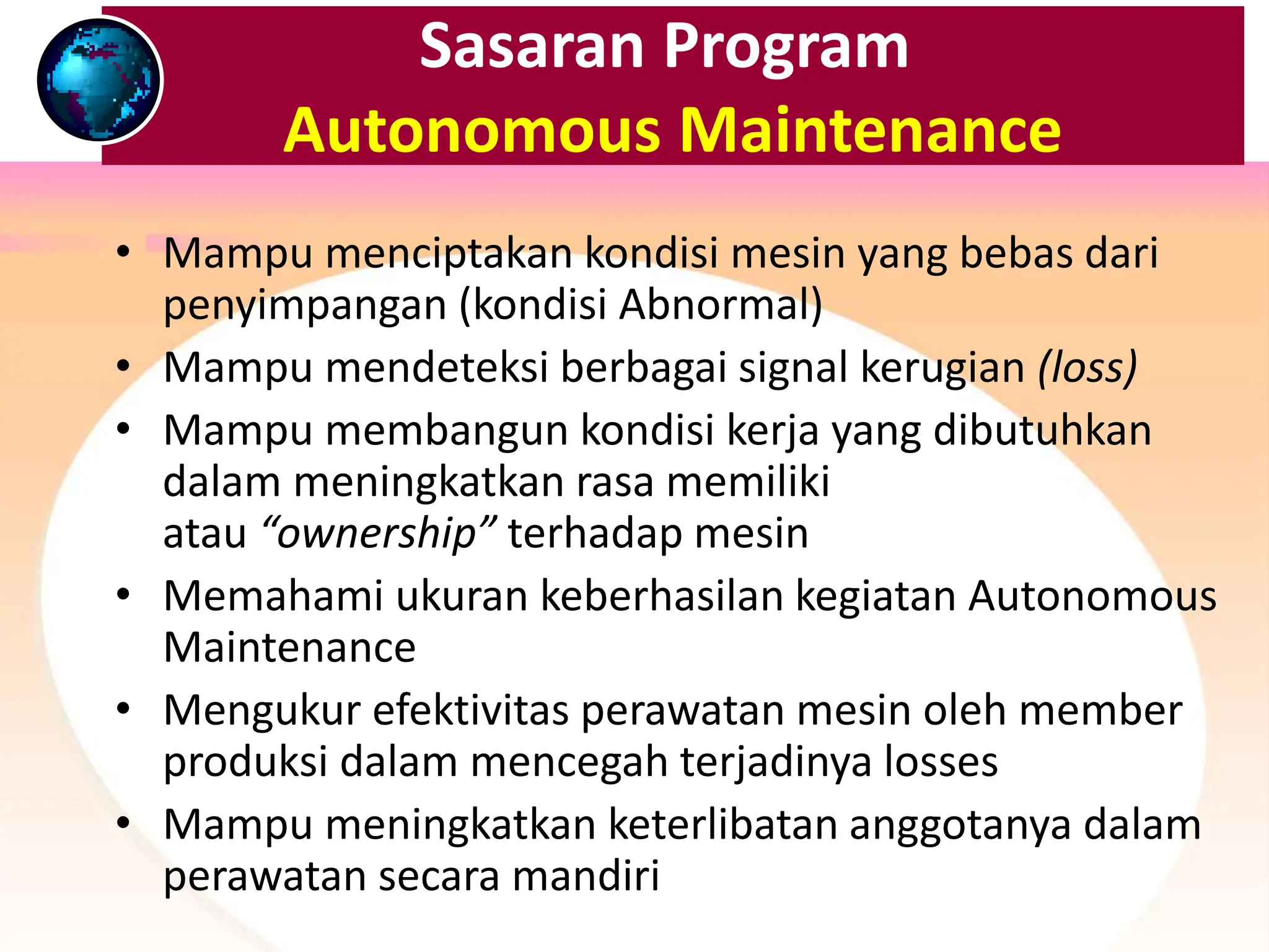 Autonomous Maintenance _Training "TOTAL PRODUCTIVE MAINTENANCE (TPM ...