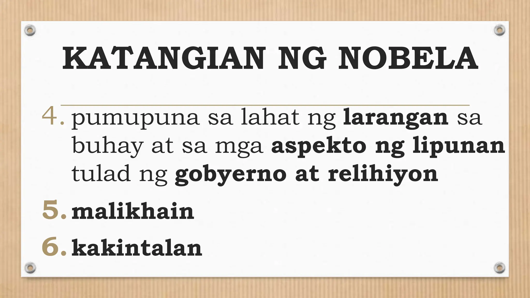MATANDA AT ANG DAGAT-NOBELA- aralin sa baitang 10 | PPTX