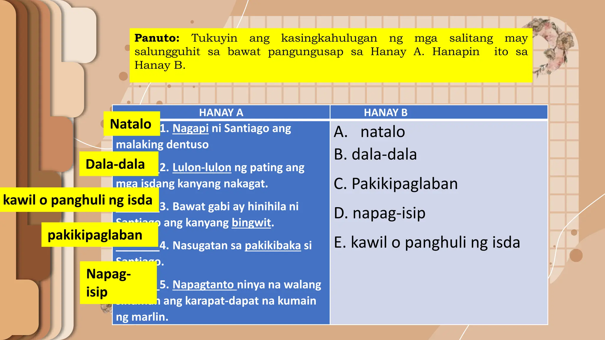 MATANDA AT ANG DAGAT-NOBELA- aralin sa baitang 10 | PPTX