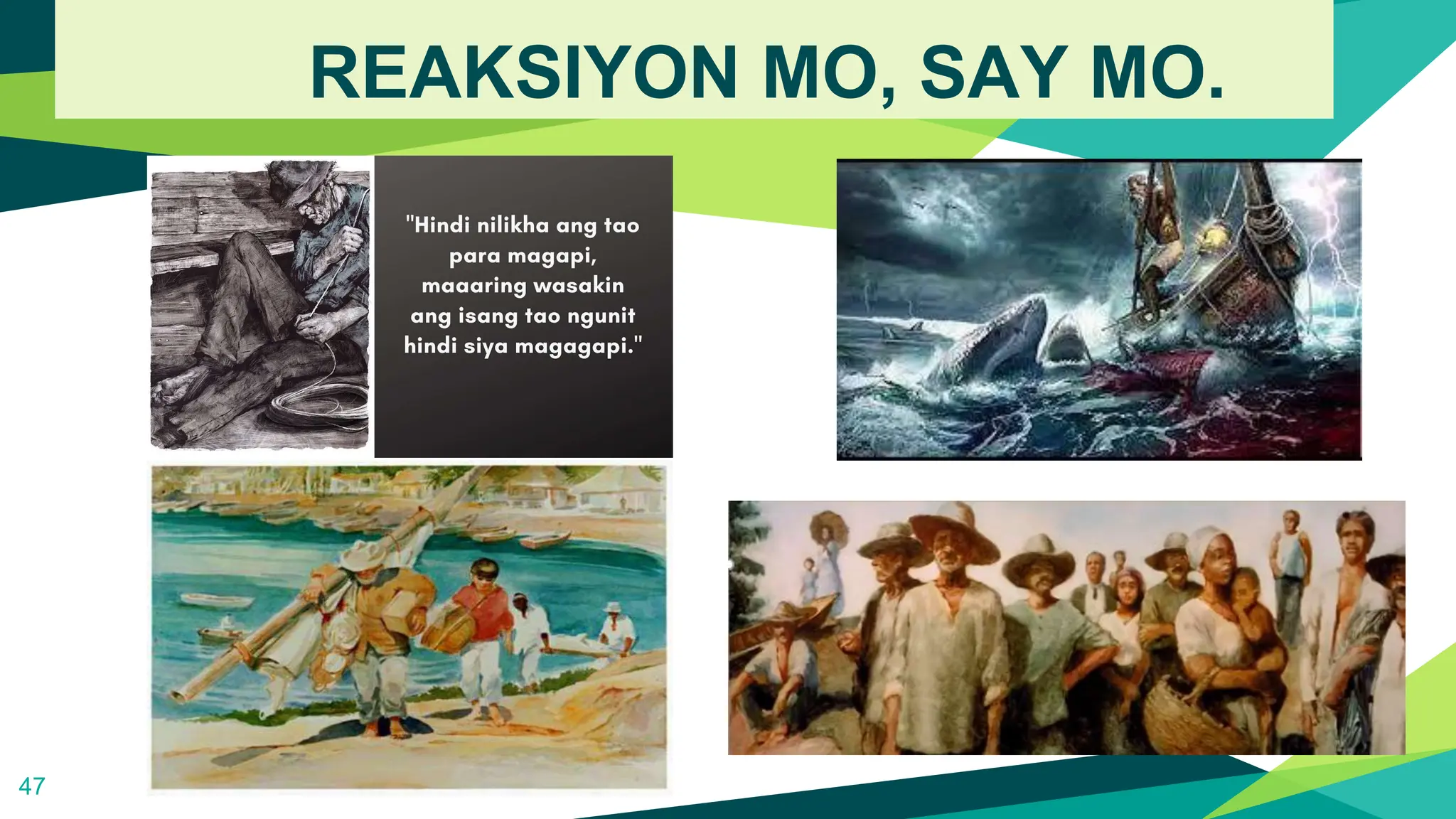 MATANDA AT ANG DAGAT-NOBELA- aralin sa baitang 10 | PPTX