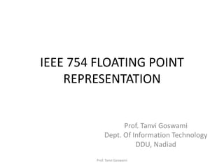 3. IEEE 754 FLOATING POINT For Comp. ORG.pdf | Physics | Science