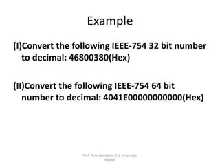 3. IEEE 754 FLOATING POINT For Comp. ORG.pdf | Physics | Science