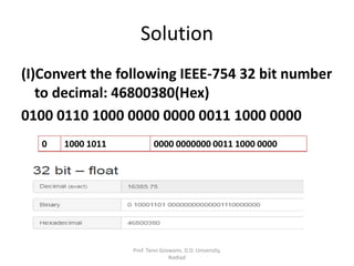 3. IEEE 754 FLOATING POINT For Comp. ORG.pdf | Physics | Science