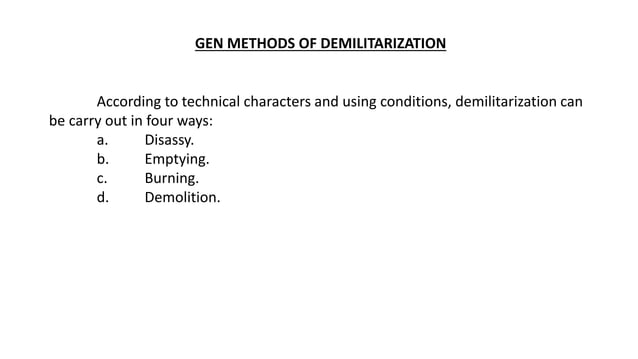 3. demilitarzn & melt out.pptx