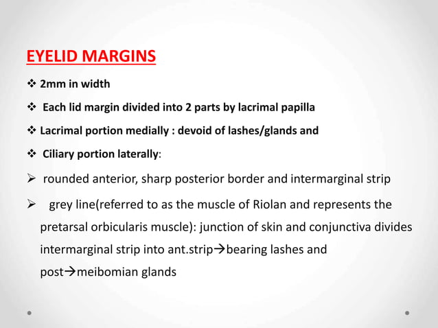 Anatomy of Eyelid, Introduction to Orbit | PPT