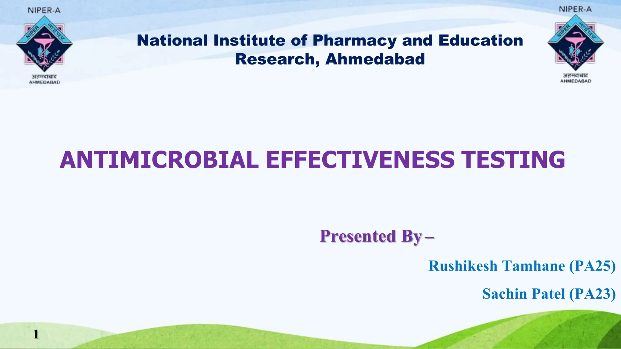 3. Antimicrobial Effectiveness Final.pptx