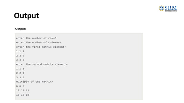 Data Structure And Algorithms Matrix Multiplication Pdf Programming Languages Computing