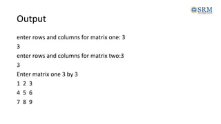 Data Structure & Algorithms - Matrix Multiplication | PDF