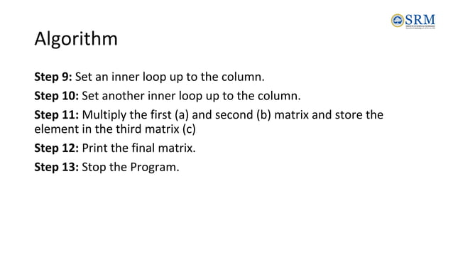 Data Structure & Algorithms - Matrix Multiplication | PDF | Programming Languages | Computing