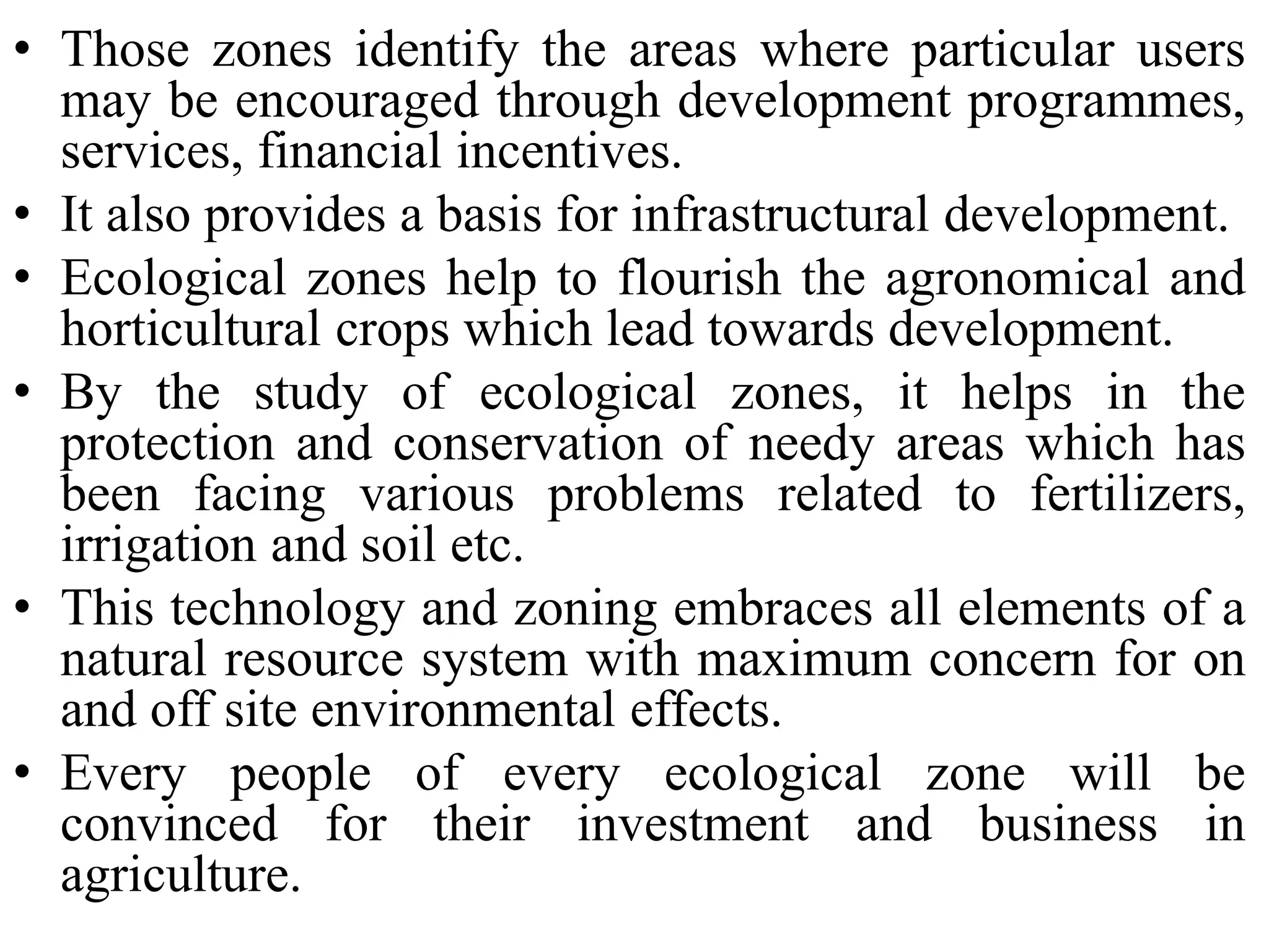 3. Agro-Ecological zoning and niches form the horticultural perspective ...