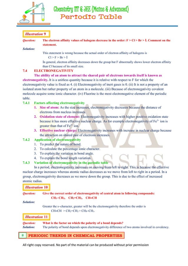 classification of elements and periodicity in properties class 11 Study ...
