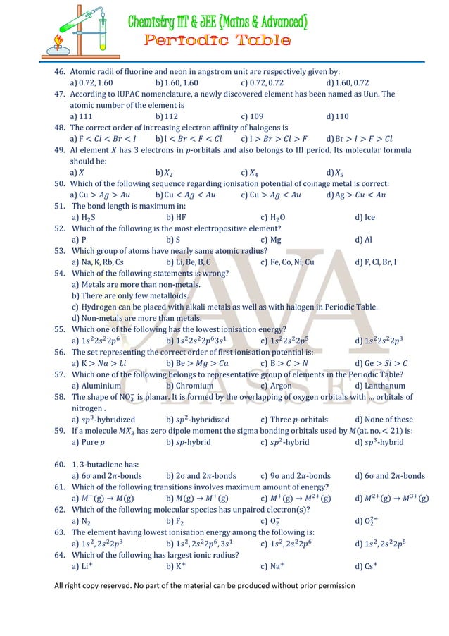 classification of elements and periodicity in properties class 11 Study ...