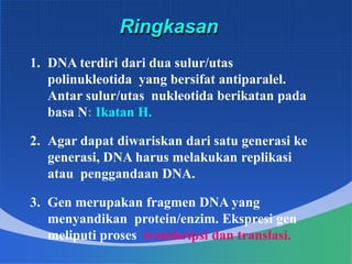Materi genetik dan sintesis protein biology | PPT