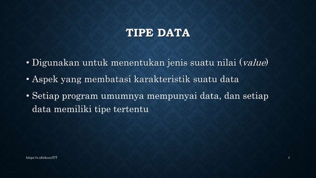 3.4 Tipe Data, Variabel dan Konstanta.pptx