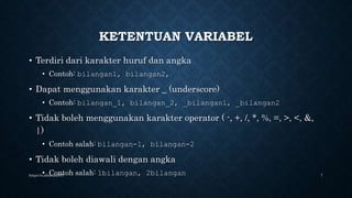 3.4 Tipe Data, Variabel dan Konstanta.pptx