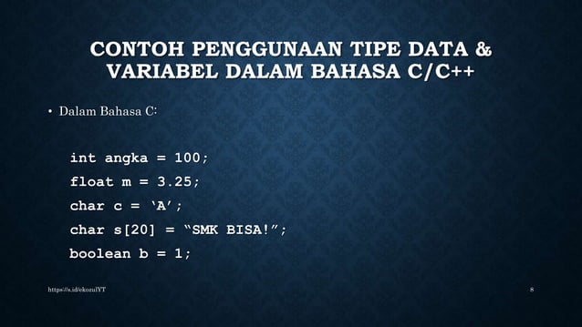 3.4 Tipe Data, Variabel dan Konstanta.pptx