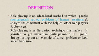 method of teaching on Role play,project,fieldtrip ppt.pptx