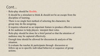 method of teaching on Role play,project,fieldtrip ppt.pptx