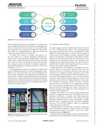 Silica Aerogel: Synthesis, Characterization, Applications, and Recent ...