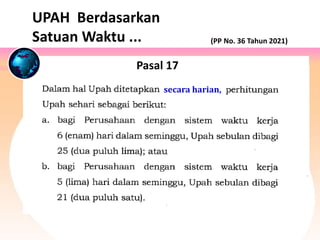 UPAH Berdasarkan Satuan Waktu dan/atau Satuan Hasil _Pelatihan ...