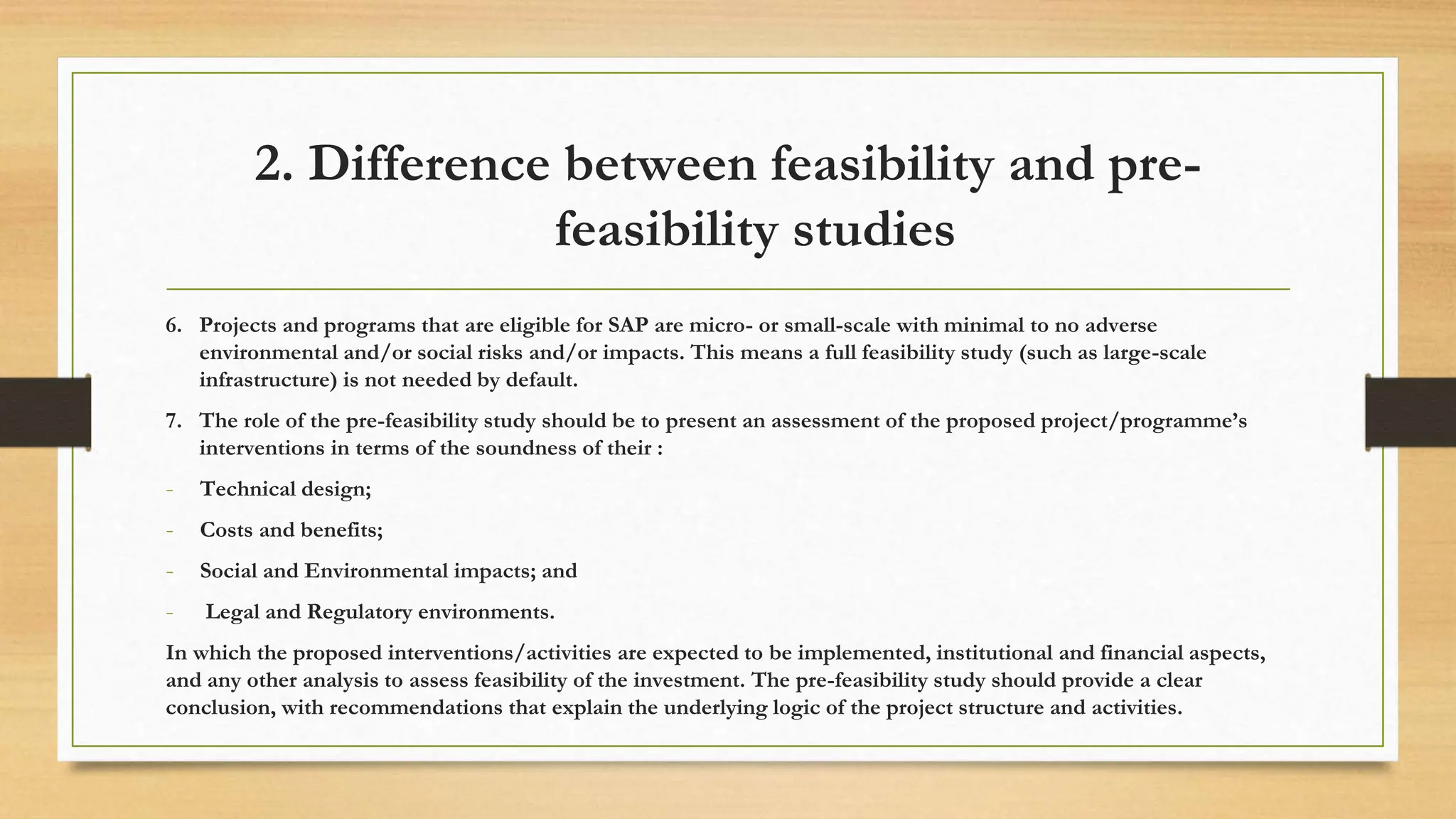 3. Pre-feasibility Study.pptx of project | PPTX