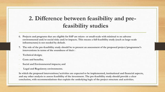 3. Pre-feasibility Study.pptx of project | PPTX