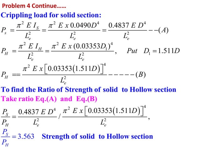 Solid Mechanics Numerical on Euler's Theory-II.pptx
