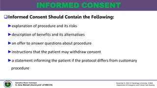 Surgical Conscience and Informed Consent | PPTX