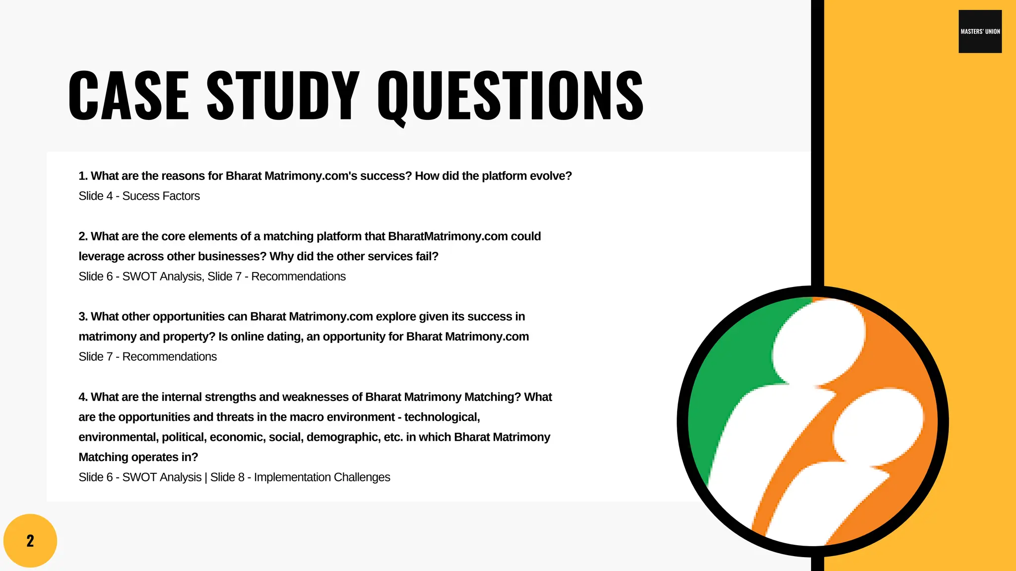 Bharat Matrimony - Case Study | Success Factors | SWOT | PDF