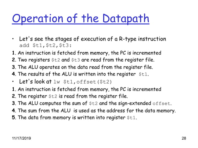 3. Single Cycle Data Path in computer architecture | PDF