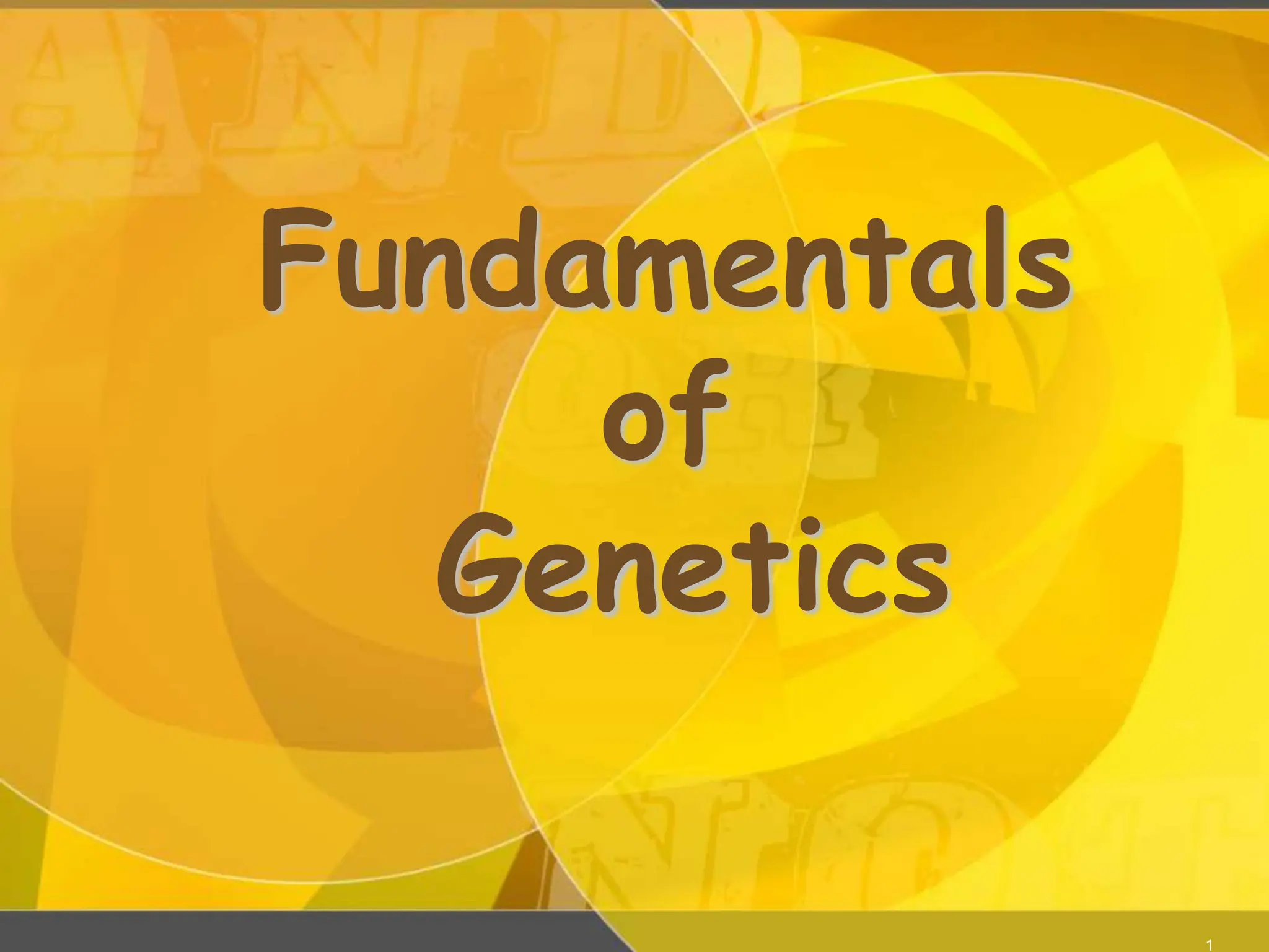 3.1 - Fundamentals of Genetics.ppt