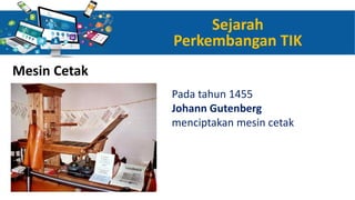 3.1 SEJARAH PERKEMBANGAN TIK Kelas 8 pdf | PDF