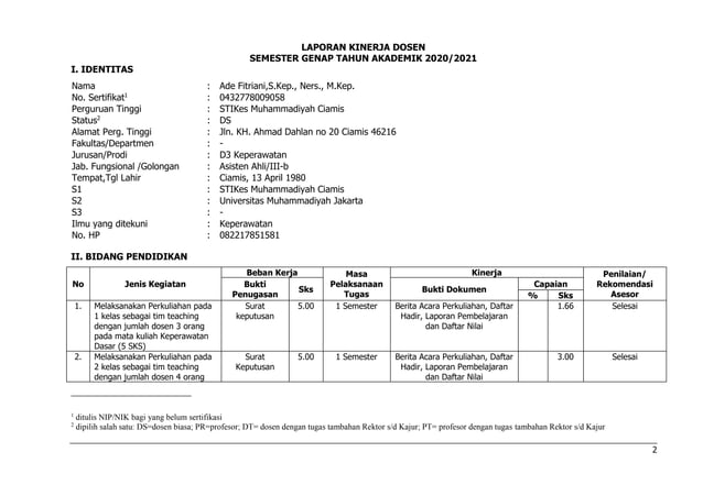 3. Beban Kerja Dosen adefitriani Genap 2020 2021.doc