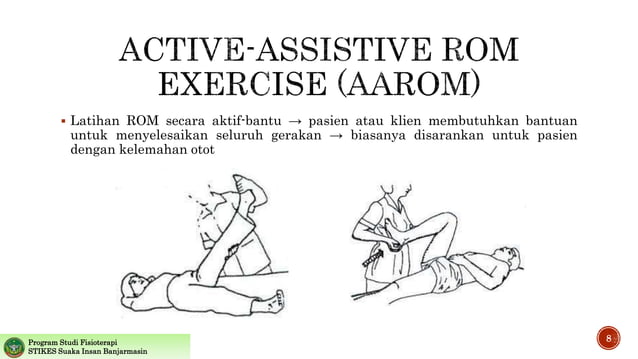 PENGUKURAN ACTIVE ROM (AROM) SARJANA FISIOTERAPI | PPT