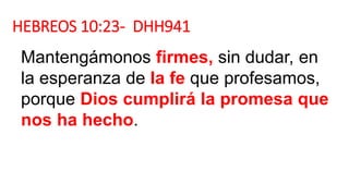 3. ESTAD FIRMES EN LA FE EN CRISTO JESUS | PPTX