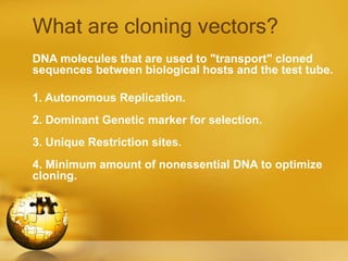 3 . Molecular Cloning and screening strategies by using E.coli as Host.pptx