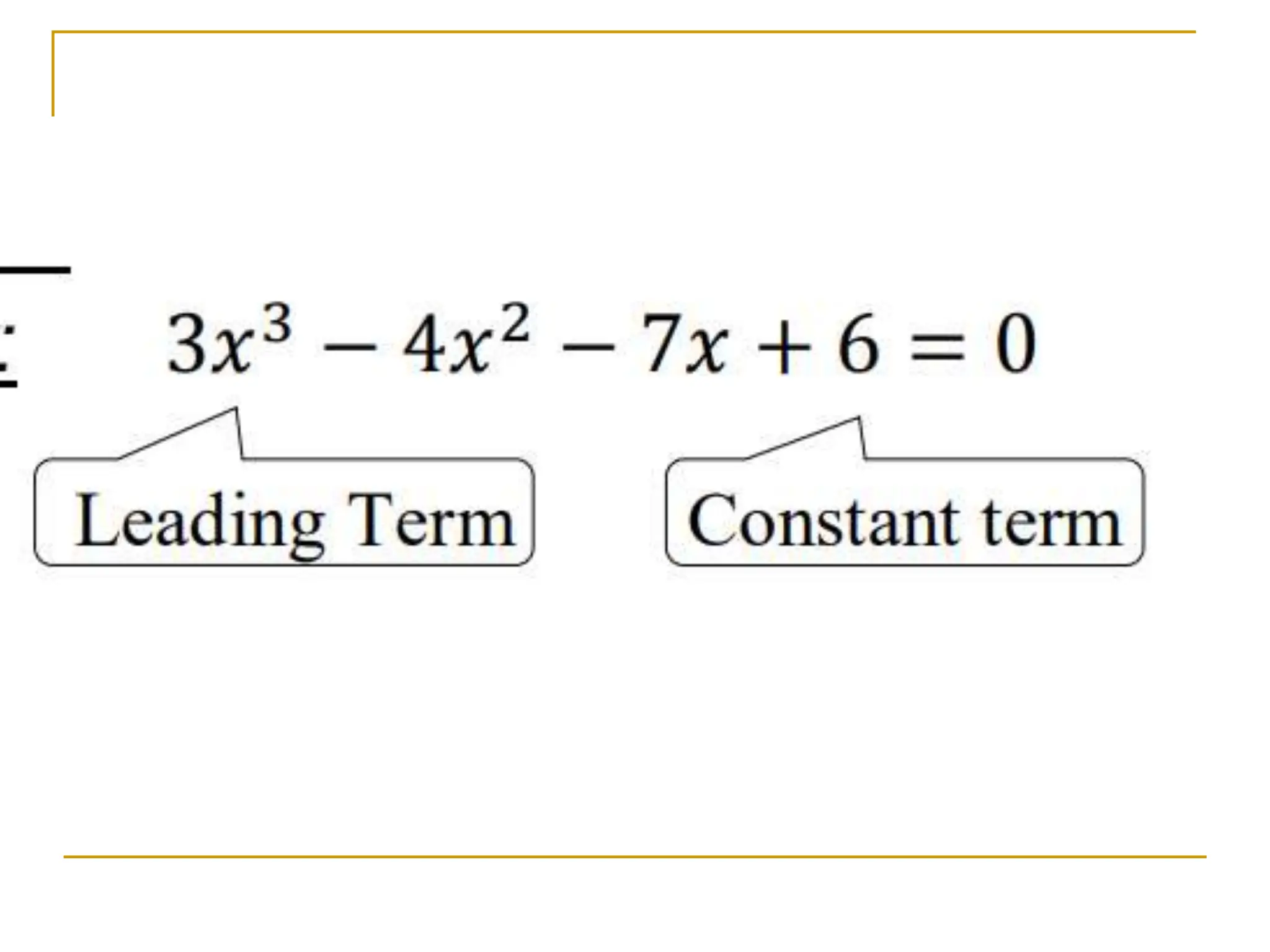 3 3 Rational Root Theorem Ppt Mathematics 10 Ppt