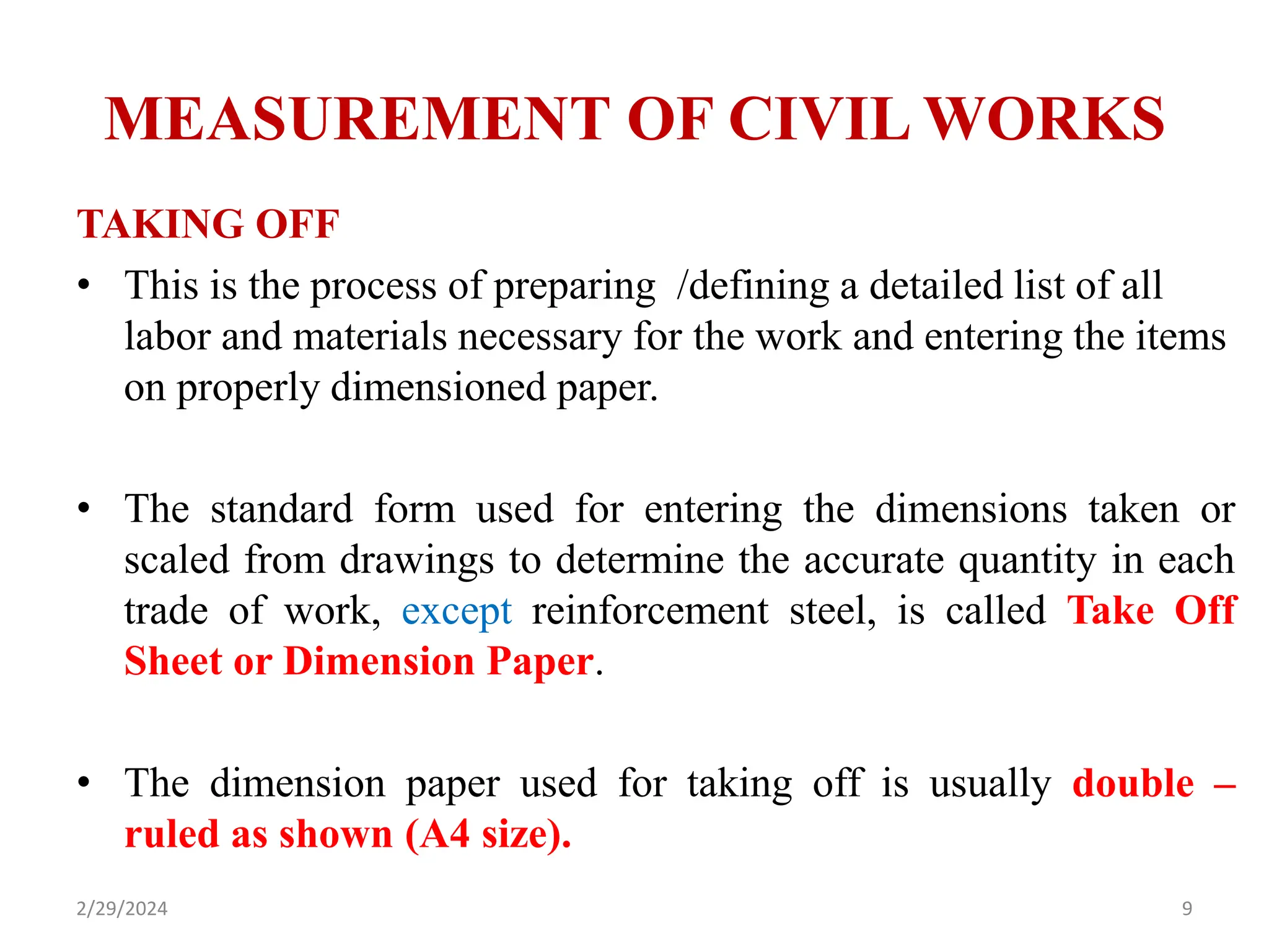 3. QUANTITY SURVEYING.pptxgajanjsjsjjsjh | PPTX