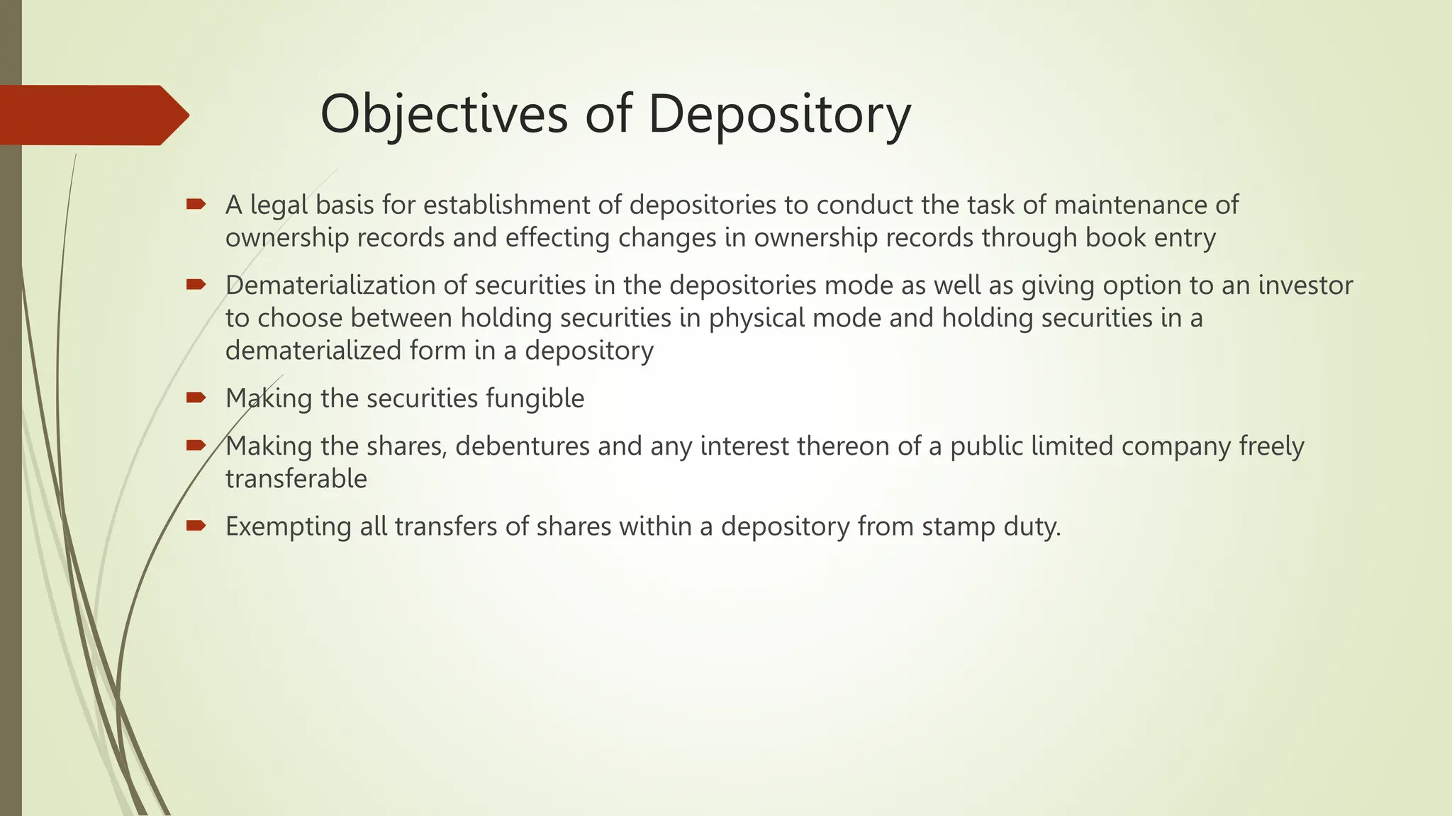 Depositories Act 1996 Cs Executive Cmsl Ppt