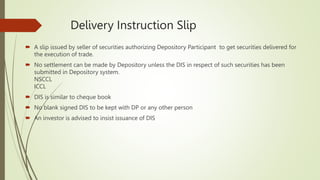 DEPOSITORIES ACT, 1996 - CS Executive - CMSL | PPTX