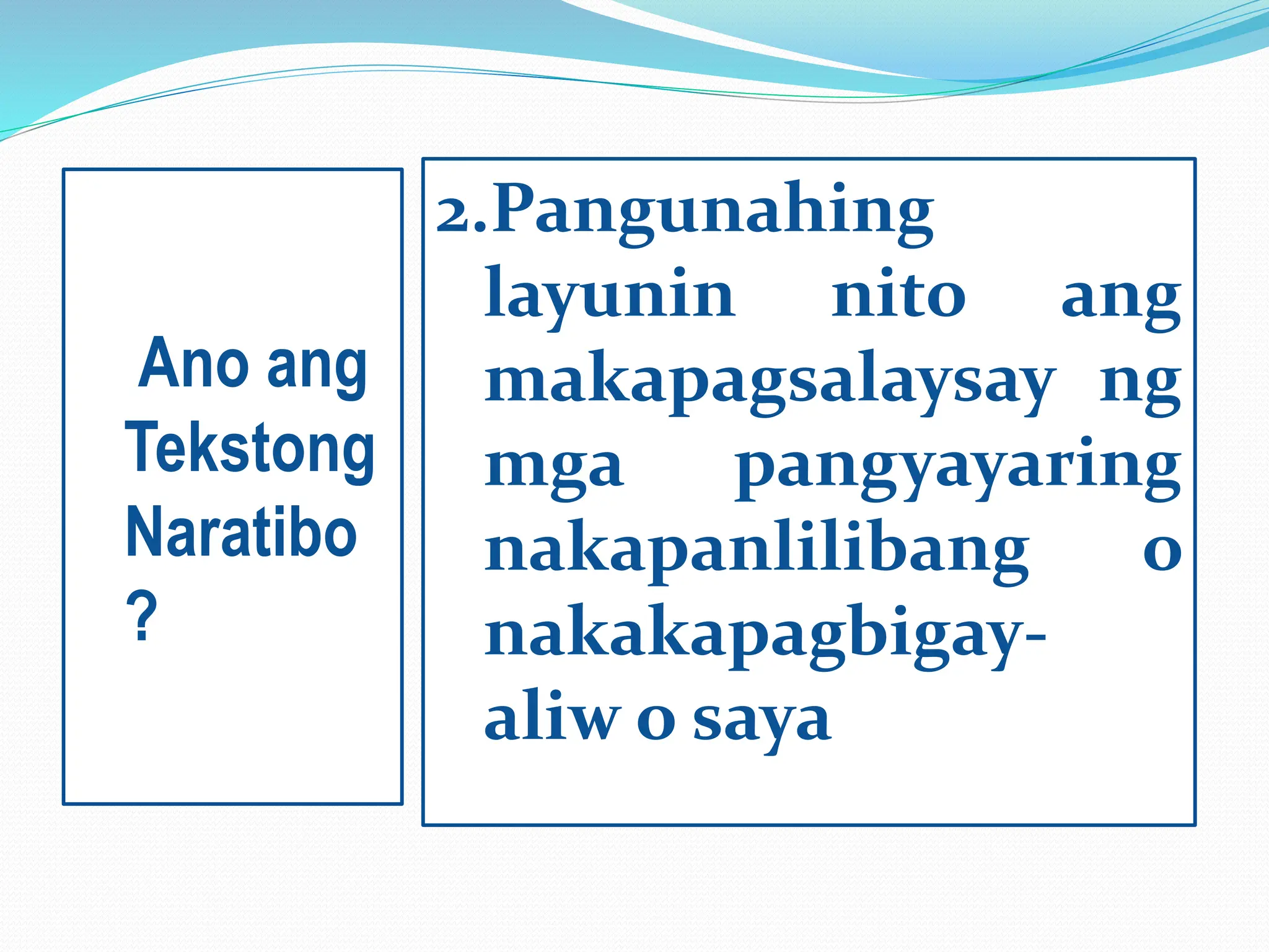 3.TEKSTONG-NARATIBO.pptx pagbasa at pagsusuri ng mga teksto | PPTX
