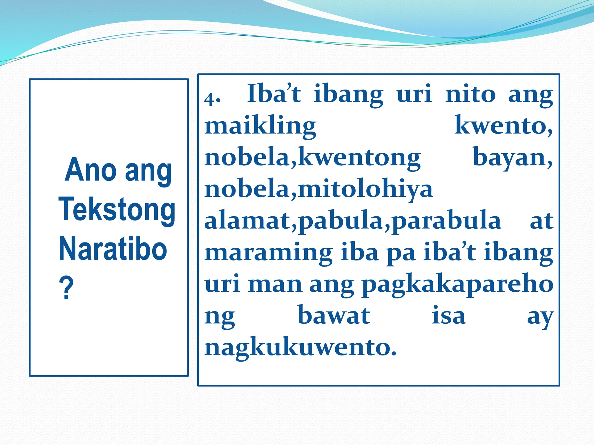 3.TEKSTONG-NARATIBO.pptx pagbasa at pagsusuri ng mga teksto | PPTX
