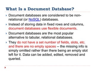 3.Implementation with NOSQL databases Document Databases (Mongodb).pptx