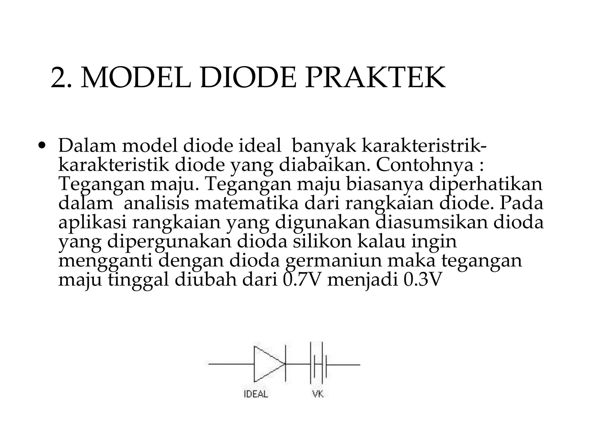 ppt Dioda Semikonduktor jurusan elektronika | PPT