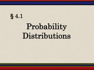 Probability theory discrete probability distribution | PPT