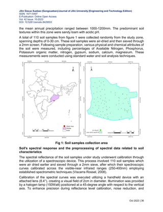 EVALUATING REFLECTIVE SPECTROSCOPY FOR PREDICTING SOIL PROPERTIES IN GAJAPATI DISTRICT, ODISHA | PDF
