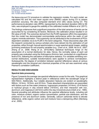 EVALUATING REFLECTIVE SPECTROSCOPY FOR PREDICTING SOIL PROPERTIES IN GAJAPATI DISTRICT, ODISHA | PDF