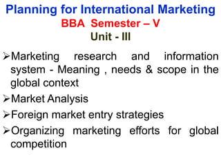 3. Planning for International Marketing.ppt