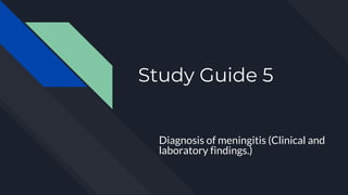 Pathogenesis of Meningitis and Microbiology of Organisms | PPTX